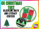 Christmas Tree Blackline Math and Literacy Centers – The Kindergarten ...