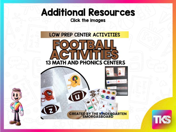 Super Bowl Graphing FREEBIE! – The Kindergarten Smorgasboard Online Store