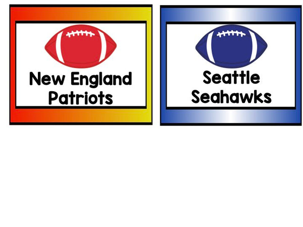 Super Bowl Graphing FREEBIE! – The Kindergarten Smorgasboard Online Store