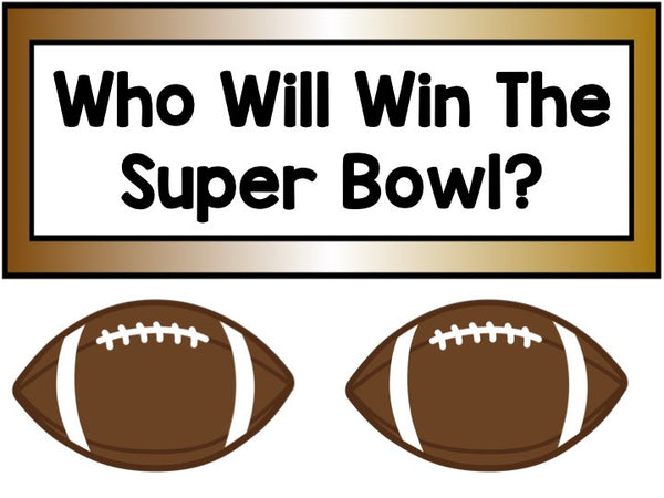 Super Bowl Graphing FREEBIE! – The Kindergarten Smorgasboard Online Store