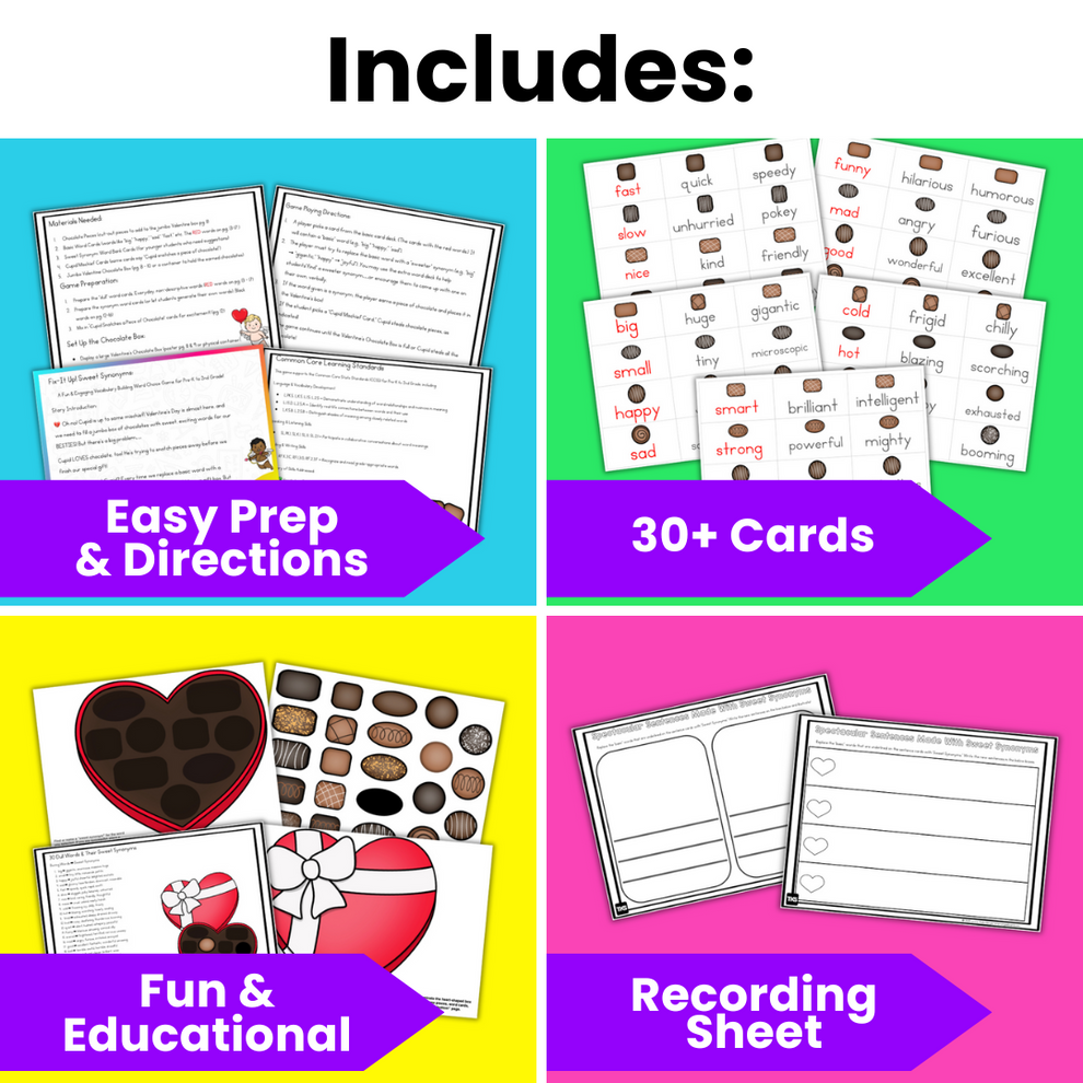 Fix It Up! Sweet Synonyms – The Kindergarten Smorgasboard Online Store