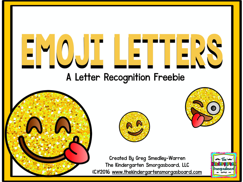 Emoji Letters FREEBIE! – The Kindergarten Smorgasboard Online Store