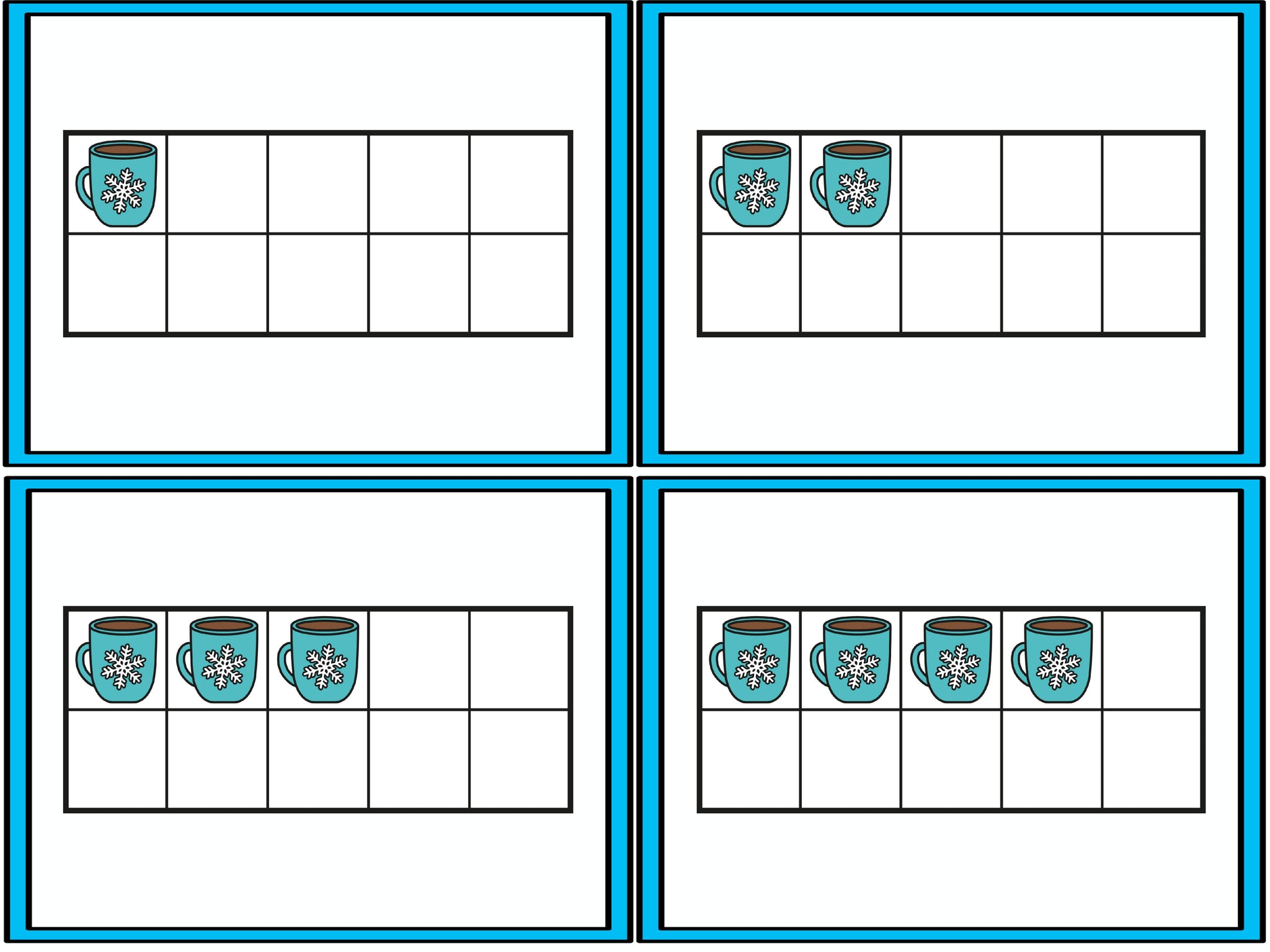 Winter Subitizing Cards – The Kindergarten Smorgasboard Online Store