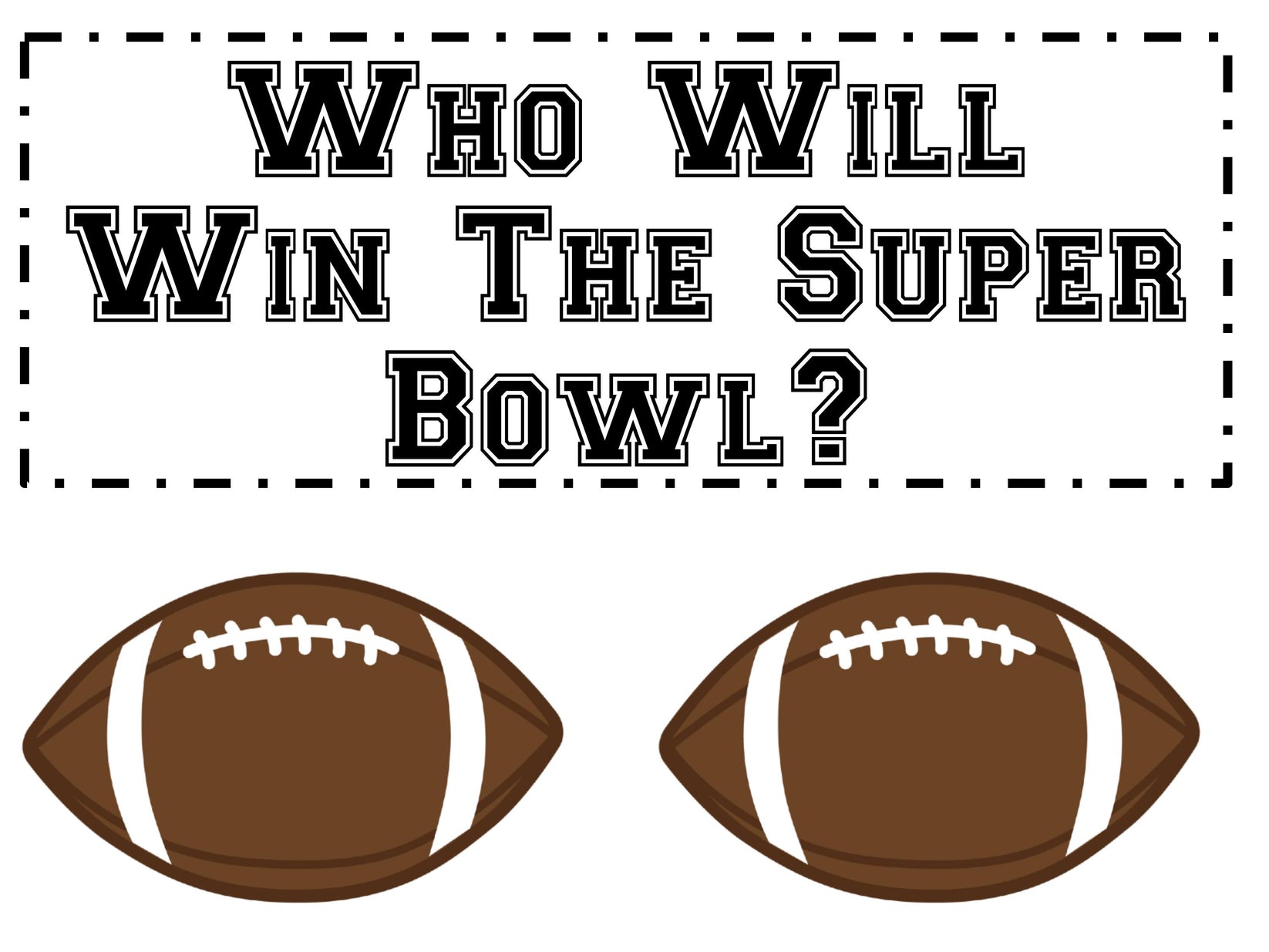 Super Bowl Graphing FREEBIE! – The Kindergarten Smorgasboard Online Store