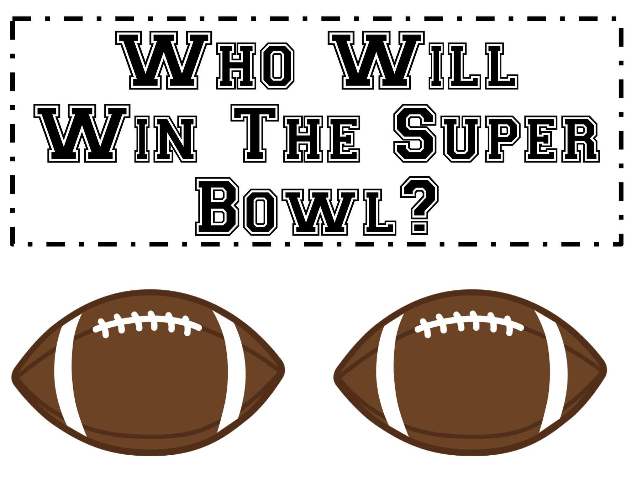 Super Bowl Graphing FREEBIE! – The Kindergarten Smorgasboard Online Store