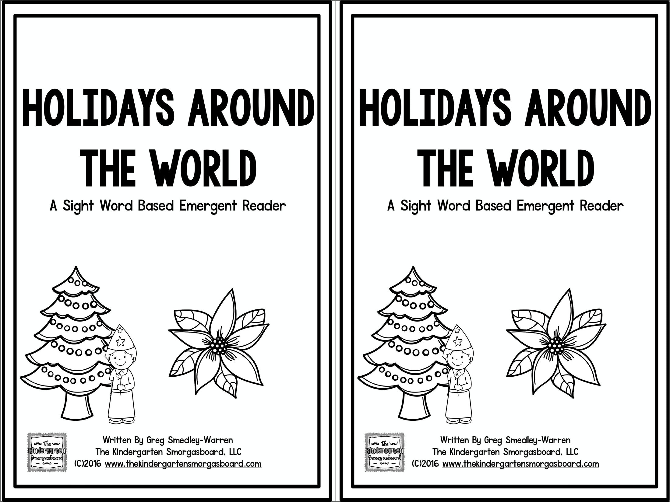 Holidays Around the World Emergent Reader – The Kindergarten ...