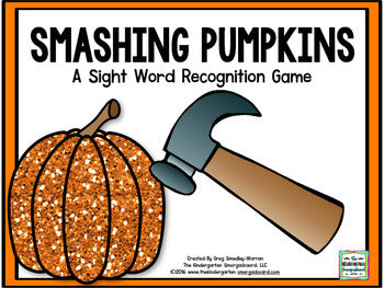 Smashing Pumpkins! Editable Sight Words Game – The Kindergarten ...