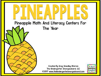 Pineapple Math and Literacy Centers – The Kindergarten Smorgasboard ...