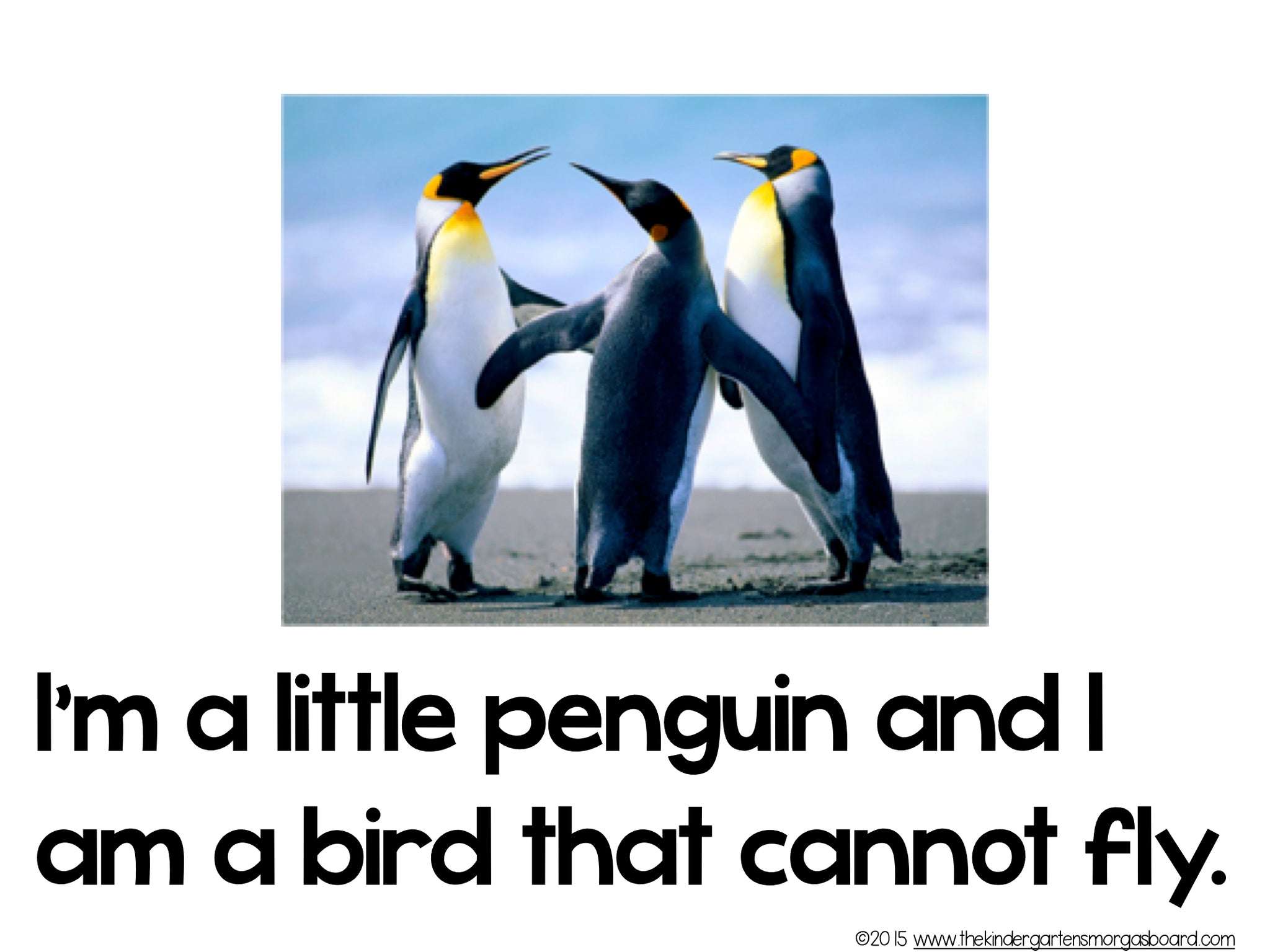 I'm a Little Penguin Emergent Reader – The Kindergarten Smorgasboard ...