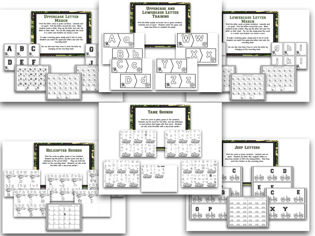 ABC Bootcamp: A 26-Day Introduction to Letters and Sounds (Army Theme ...