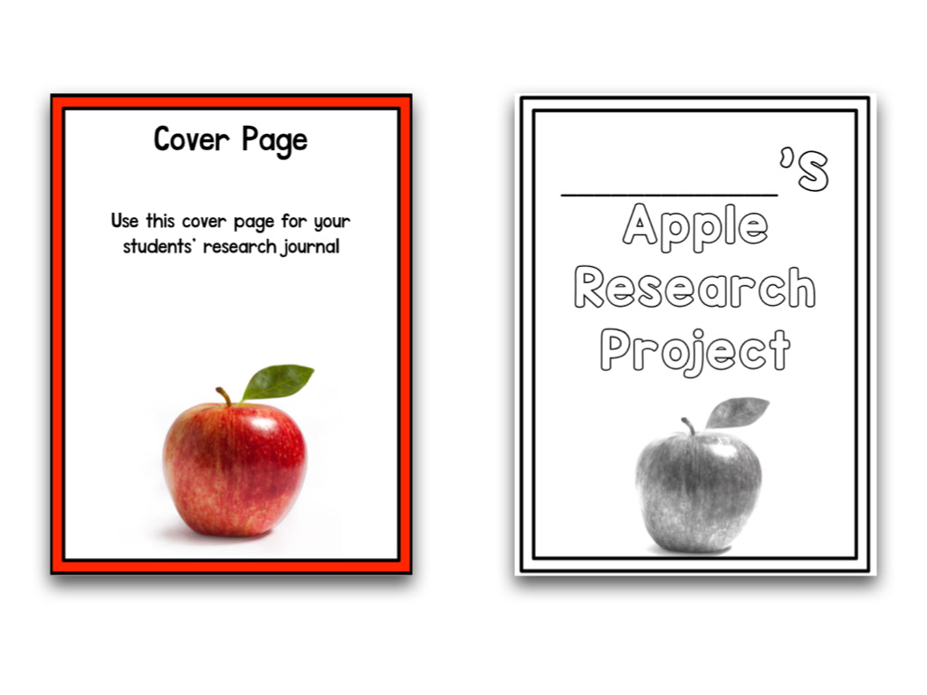 Apples: A Research and Writing Project PLUS Centers! – The Kindergarten ...