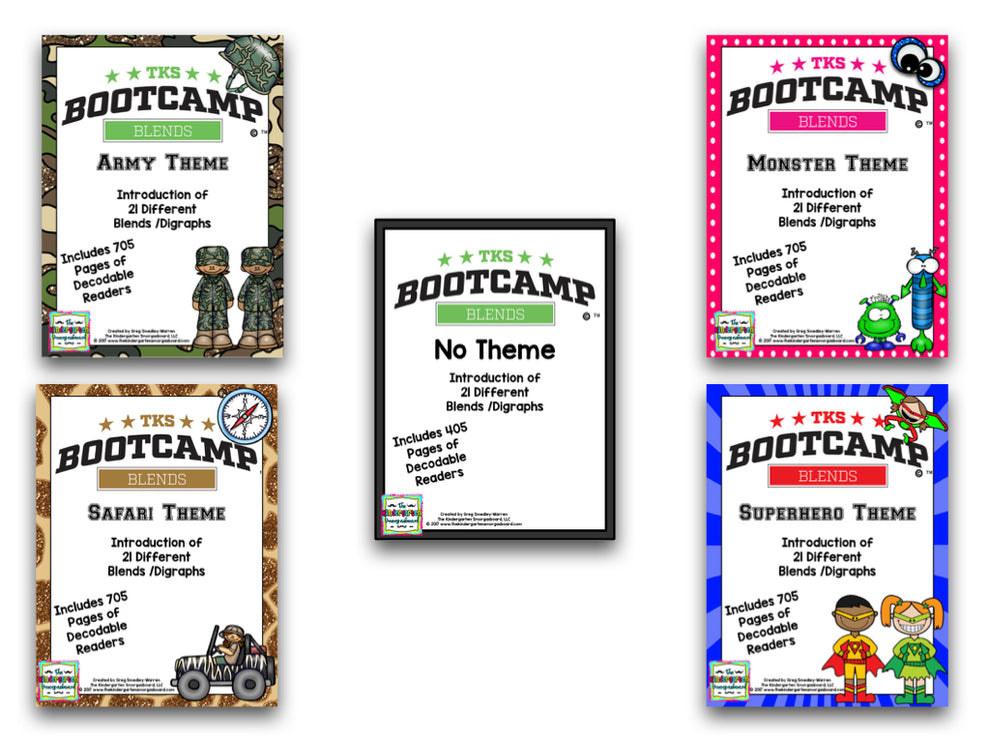 Blends Bootcamp (Superhero Theme) – The Kindergarten Smorgasboard ...