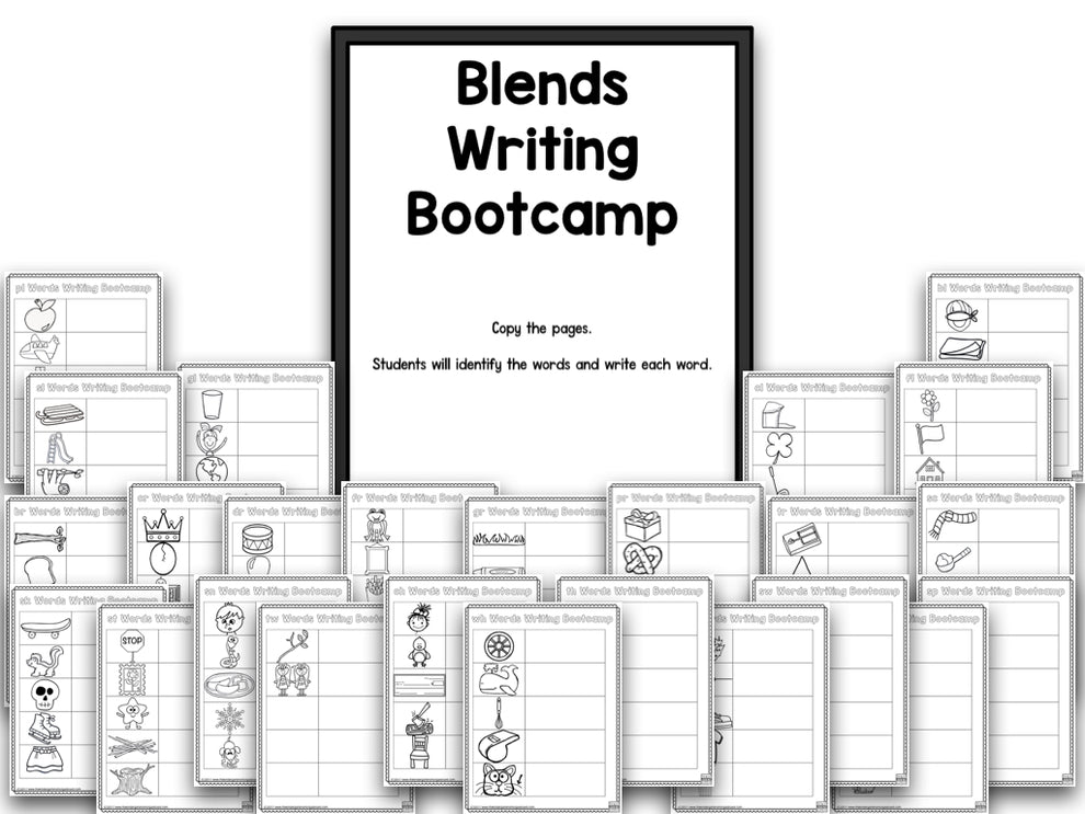 Blends Bootcamp (No Theme) – The Kindergarten Smorgasboard Online Store