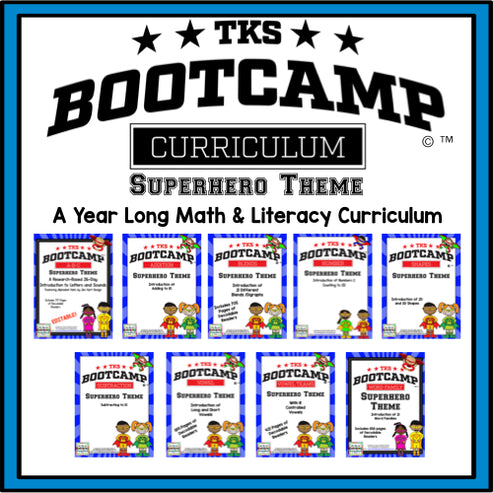 TKS Bootcamp BUNDLE! (Superhero Theme) – The Kindergarten Smorgasboard ...