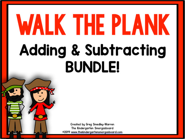 Pirate Addition and Subtraction BUNDLE! – The Kindergarten Smorgasboard ...
