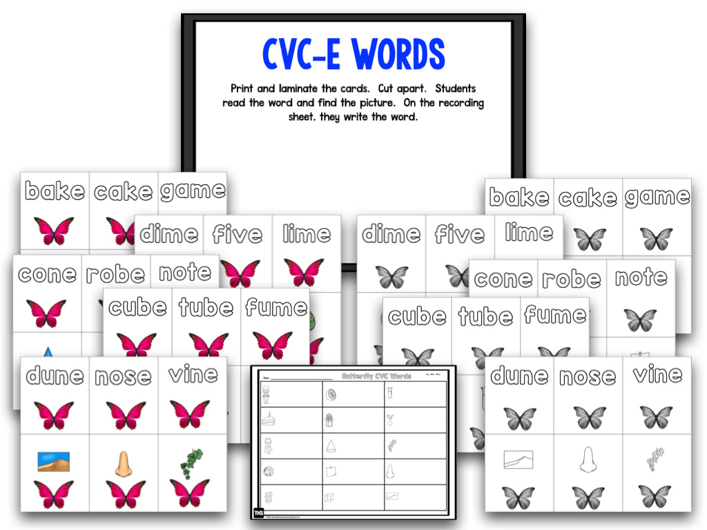 Butterflies! Math and Literacy Centers – The Kindergarten Smorgasboard ...