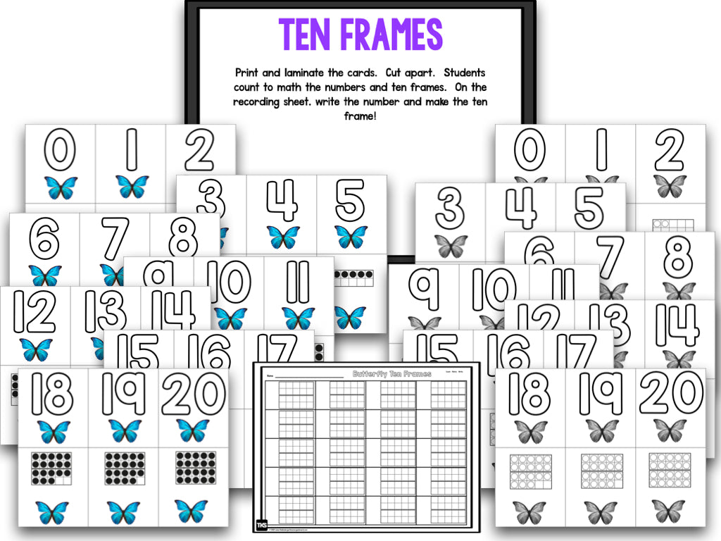 Butterflies! Math and Literacy Centers – The Kindergarten Smorgasboard ...