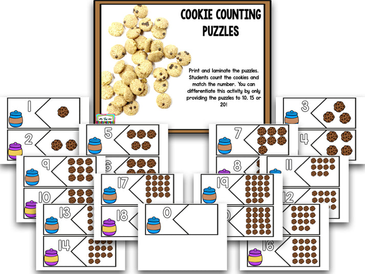 Cookie Counting with Ten Frames and Numbers – The Kindergarten ...