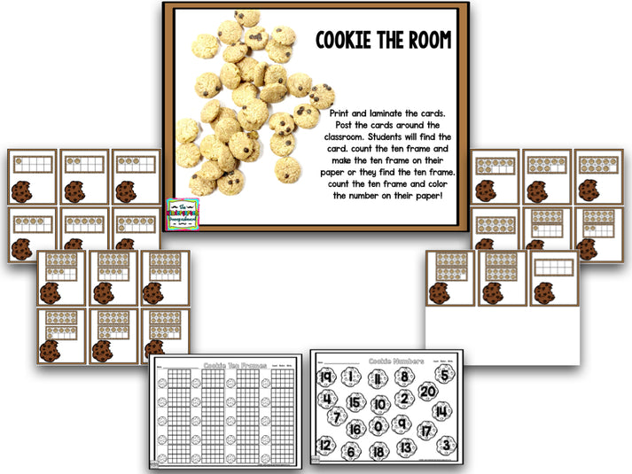 Cookie Counting with Ten Frames and Numbers – The Kindergarten ...