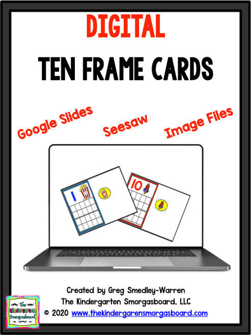 Digital Ten Frame Cards – The Kindergarten Smorgasboard Online Store