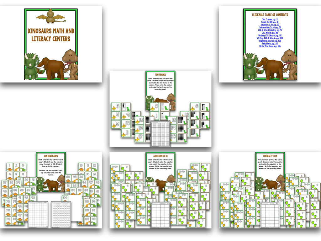 Dinosaurs: A Research and Writing Project PLUS Centers! – The ...