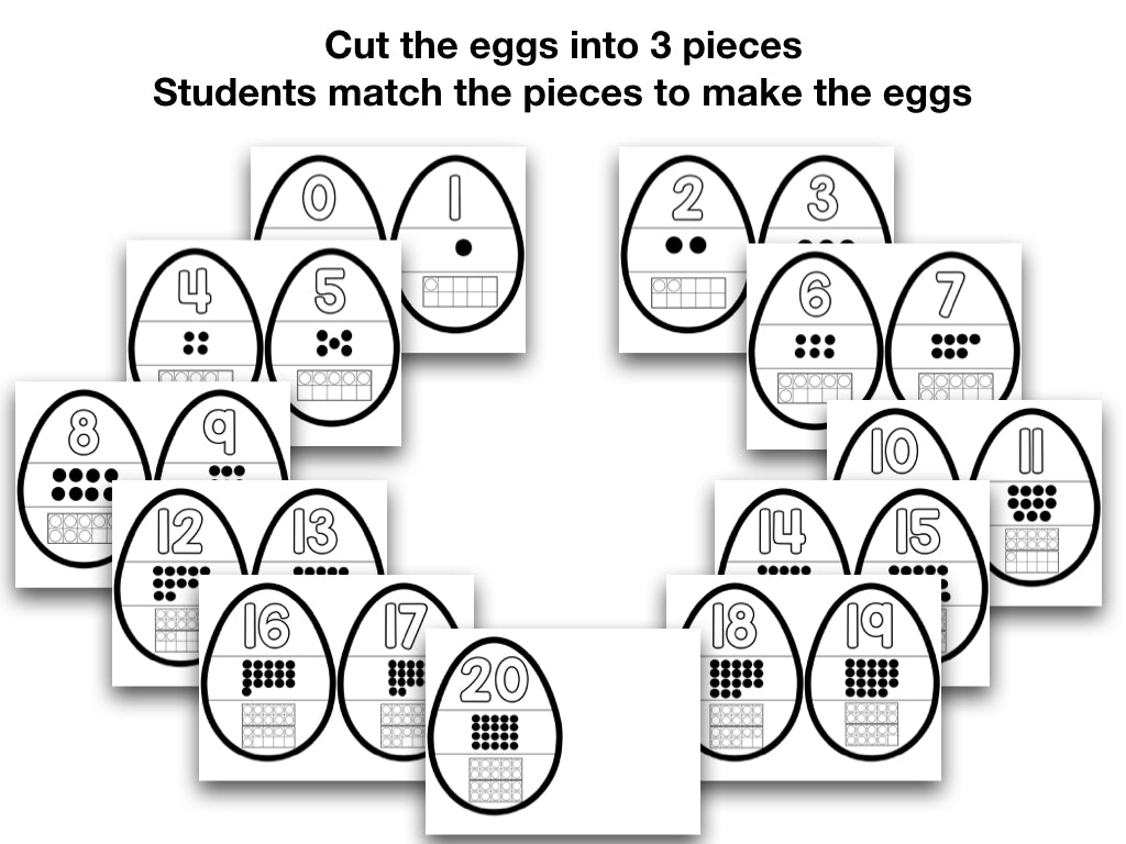 Egg Numbers and Counting – The Kindergarten Smorgasboard Online Store