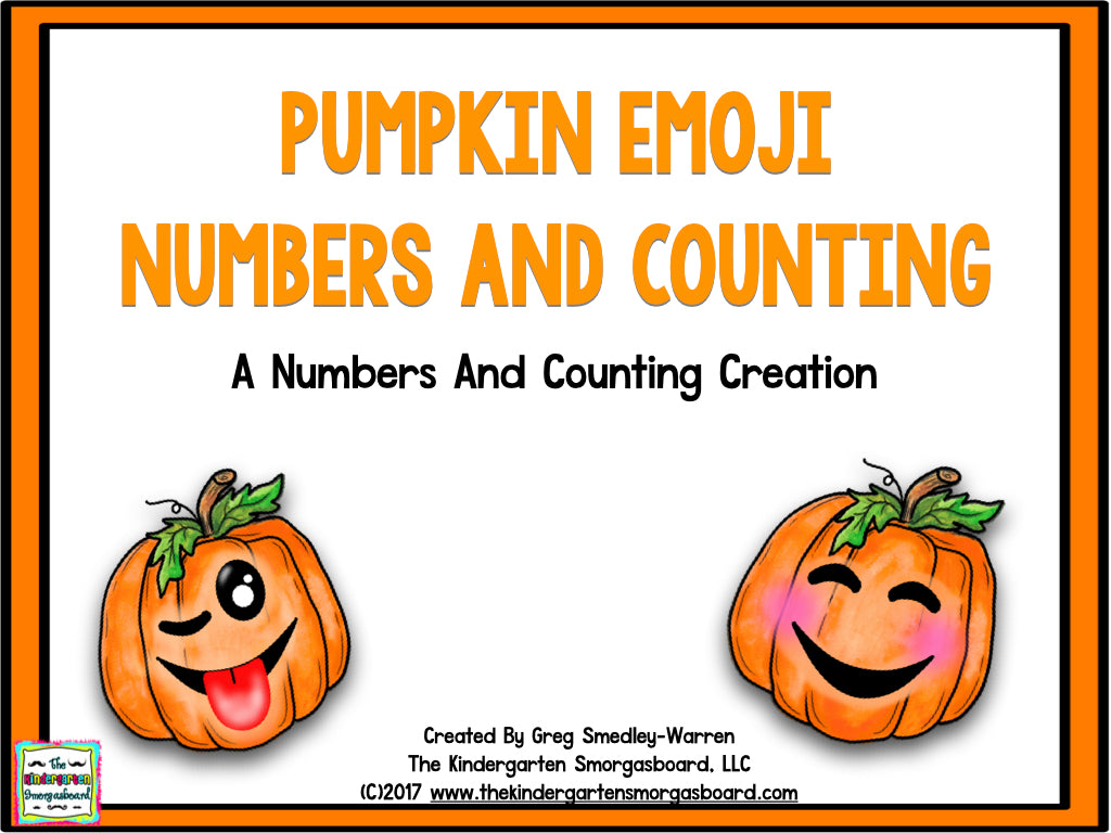 Emoji Numbers and Counting Bundle – The Kindergarten Smorgasboard ...