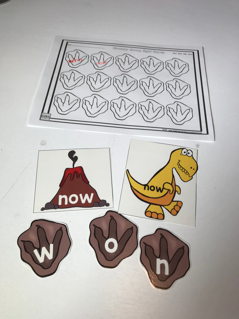 Dinosaur Stomp Editable Sight Words – The Kindergarten Smorgasboard ...