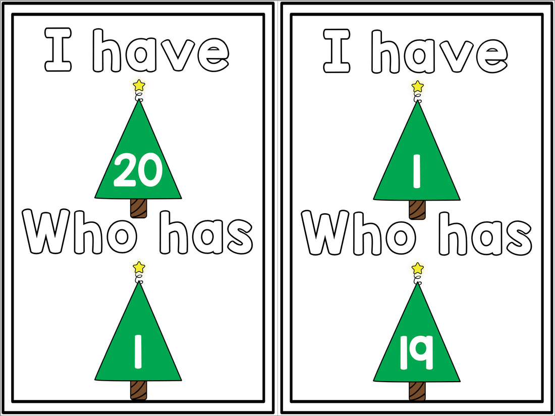 I Have, Who Has? Christmas Numbers FREEBIE! – The Kindergarten ...