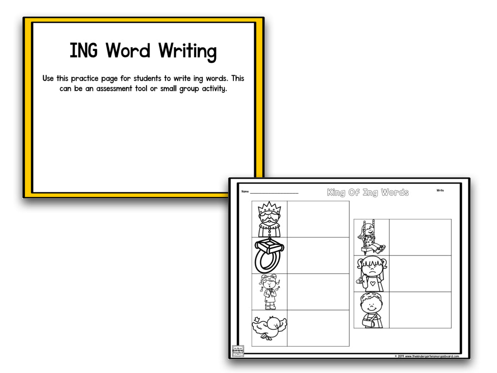 The King of -ing – The Kindergarten Smorgasboard Online Store