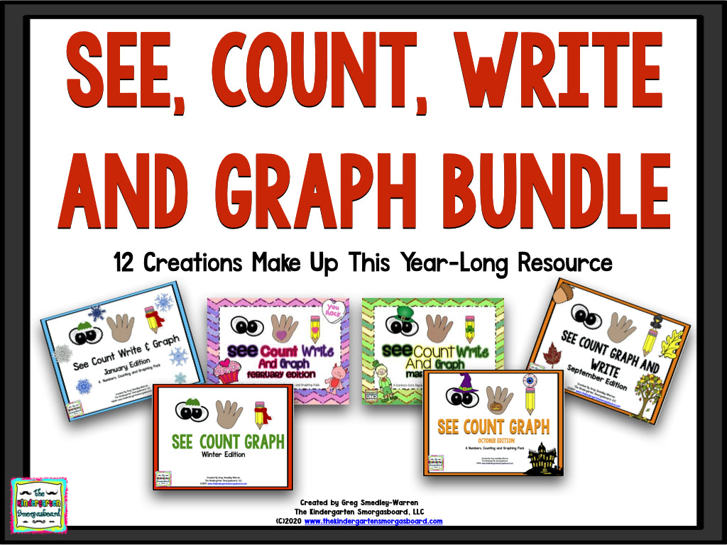 See, Count, Graph: BUNDLE! – The Kindergarten Smorgasboard Online Store