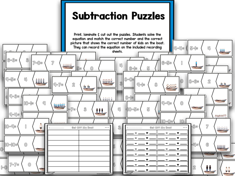 Math It Up! Get Off My Boat – The Kindergarten Smorgasboard Online Store