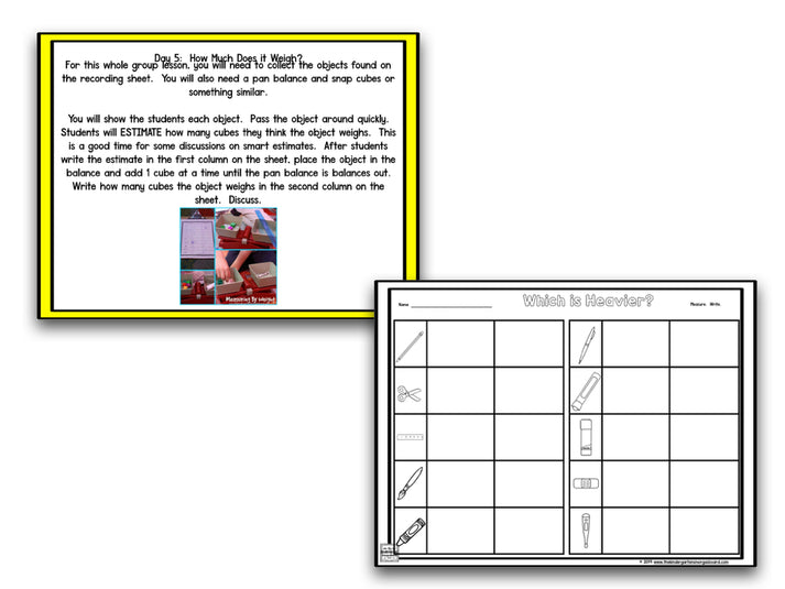 Math It Up! Measurement – The Kindergarten Smorgasboard Online Store