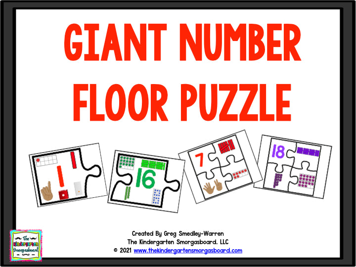 GIANT Numbers and Counting Puzzles! – The Kindergarten Smorgasboard ...
