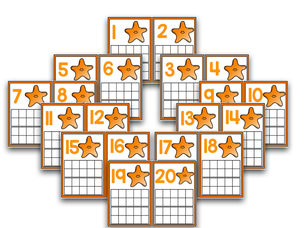 Ocean Ten Frame Cards – The Kindergarten Smorgasboard Online Store