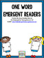 One Word Emergent Readers – The Kindergarten Smorgasboard Online Store