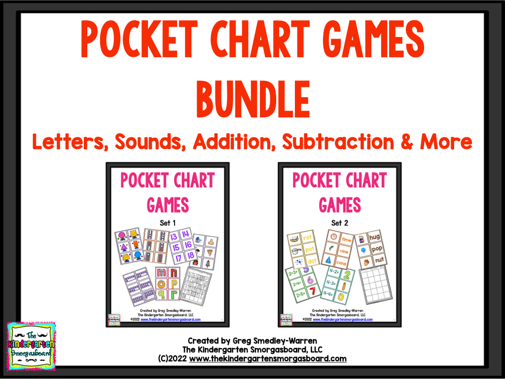 Pocket Chart Games BUNDLE! – The Kindergarten Smorgasboard Online Store