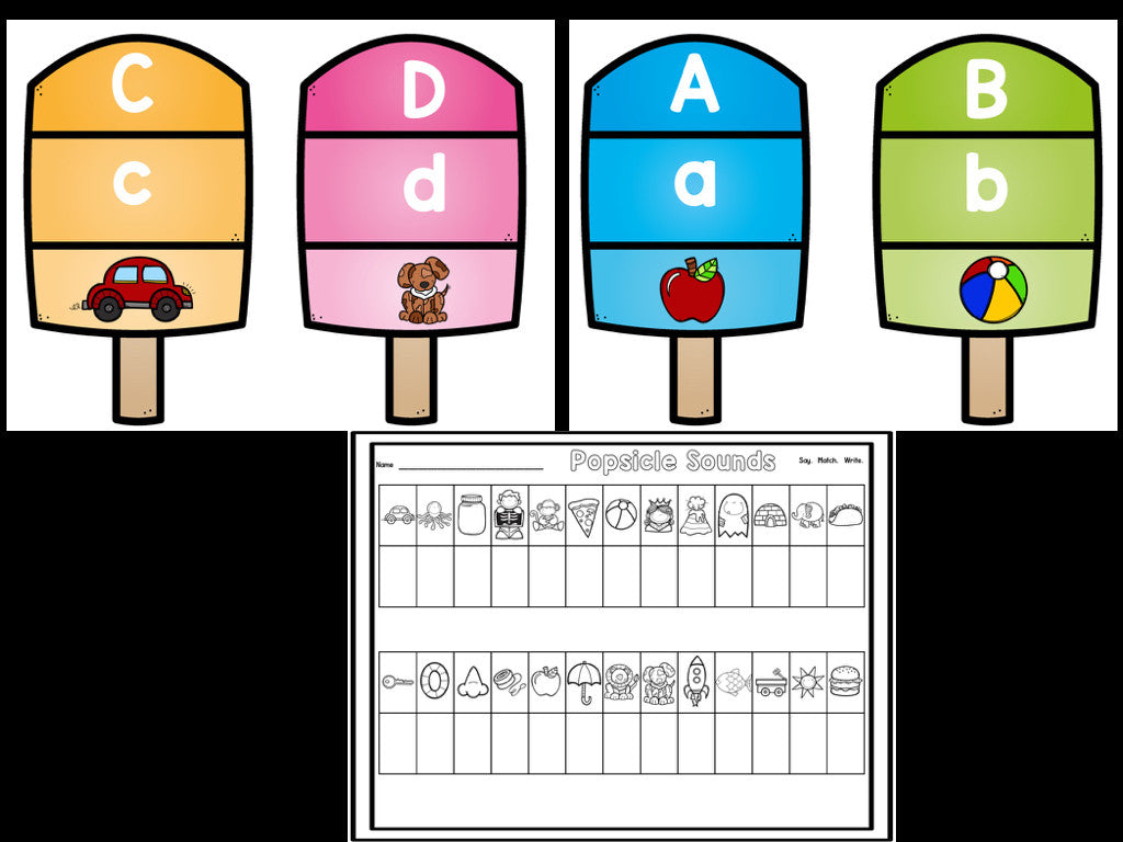 Popsicle Letters and Sounds – The Kindergarten Smorgasboard Online Store
