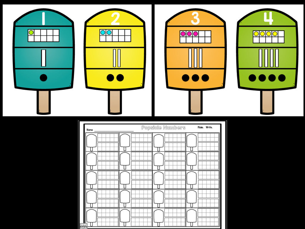 Popsicle Numbers and Counting – The Kindergarten Smorgasboard Online Store