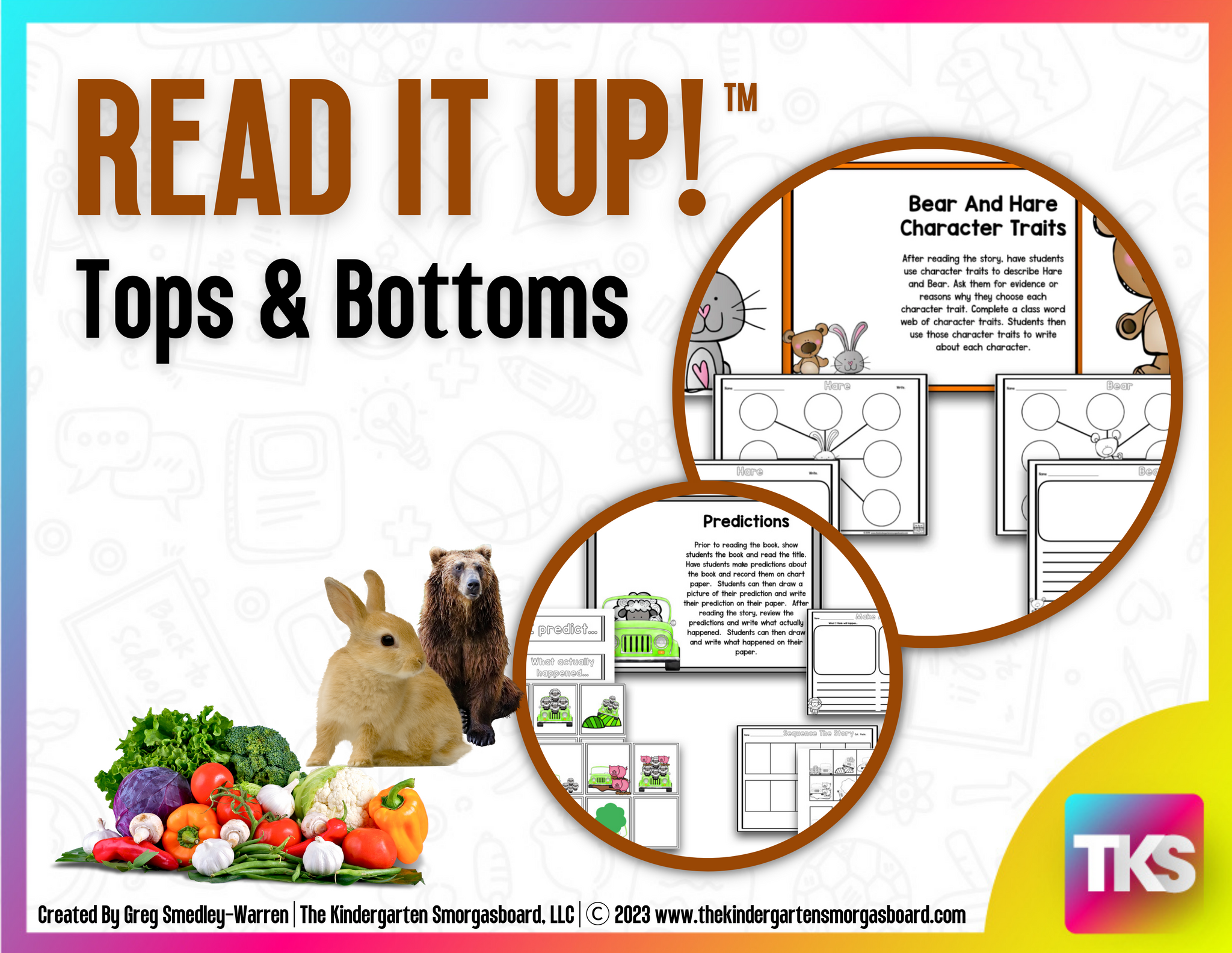 Tops and Bottoms Printables And Reading Activites – The Kindergarten ...