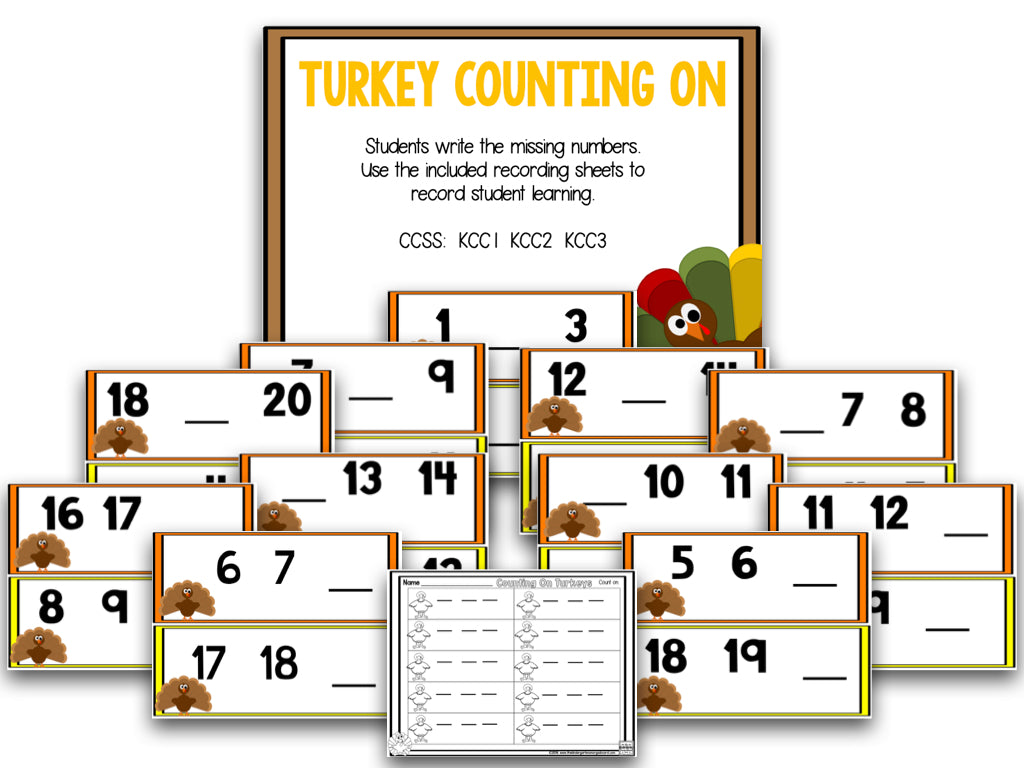 Trotting Turkeys Math and Literacy Centers – The Kindergarten ...
