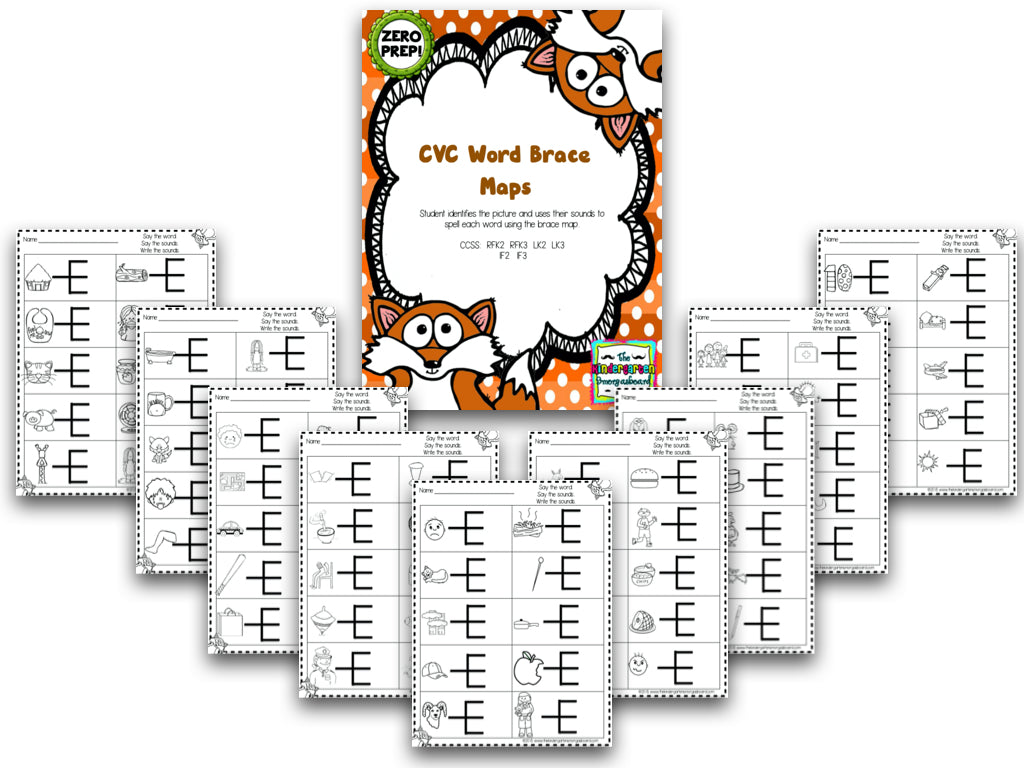 What Does the Fox Say? Zero-Prep CVC Practice Pages – The Kindergarten ...