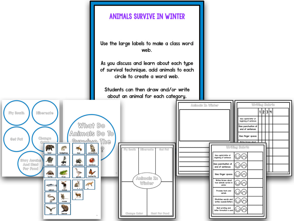 Animals In Winter Research Project – The Kindergarten Smorgasboard ...