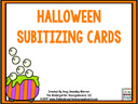 Halloween Subitizing Cards – The Kindergarten Smorgasboard Online Store