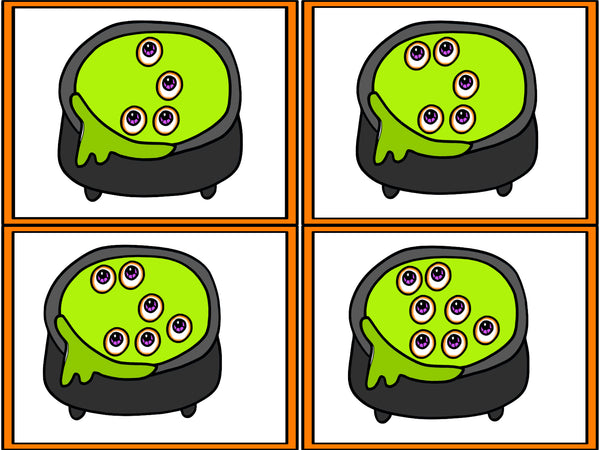 Halloween Subitizing Cards – The Kindergarten Smorgasboard Online Store