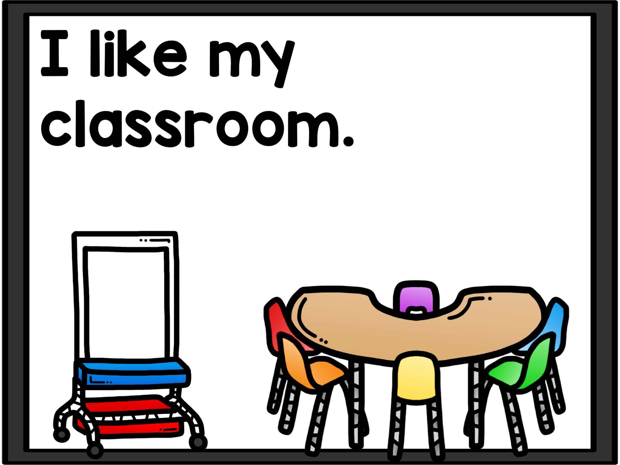 I Like School Emergent Reader – The Kindergarten Smorgasboard Online Store