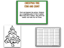 Christmas Tree Blackline Math and Literacy Centers – The Kindergarten ...
