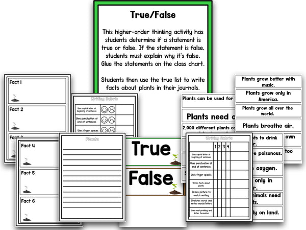 Planting Seeds: A Plants Research and Writing Project PLUS Centers ...