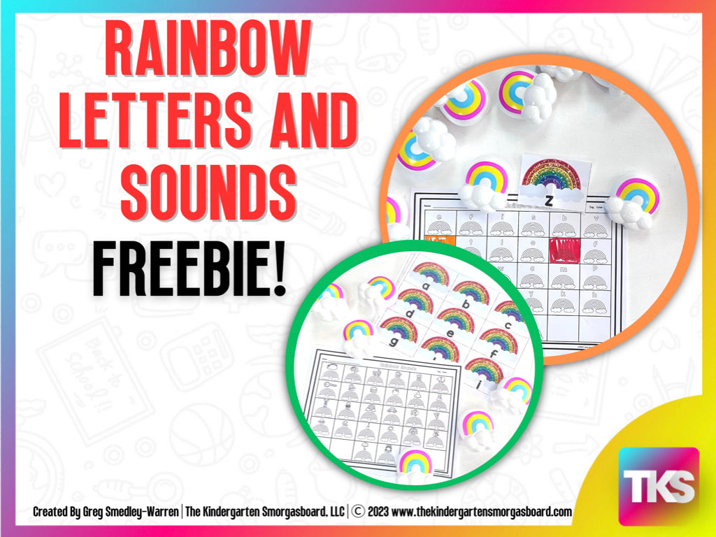 Rainbow Letters & Sounds Freebie – The Kindergarten Smorgasboard Online ...
