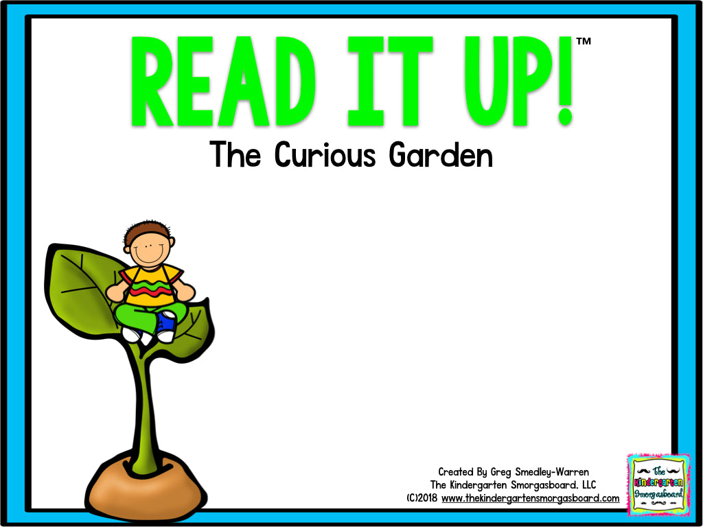 Read It Up! The Curious Garden – The Kindergarten Smorgasboard Online Store